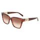 Ferragamo Brown Gradient Square Ladies Sunglasses SF2110S 656 57 ...