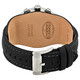 Fossil Blue Glass Chronograph Black Leather Strap Men's Watch CH2564 ...