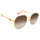 Gucci Brown Round Ladies Sunglasses GG1142S 002 56 889652375908 ...