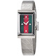 Gucci G-Frame Quartz Green and Red Web Mother of Pearl Dial Ladies ...