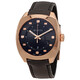 Gucci GG2570 Black Dial Rose Gold-tone Men's Watch YA142309 ...