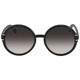Gucci Gradient Grey Round Ladies Sunglasses GG1067S 001 58 889652375793 ...