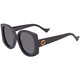 Gucci Gray Oversized Ladies Sunglasses GG1257S 001 53 889652411439 ...