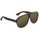 Gucci Green Pilot Men's Sunglasses GG0009S 001 59 889652047515 ...
