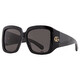 Gucci Grey Ladies Square Sunglasses GG1402S 001 55 889652437767 ...