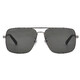 Gucci Grey Navigator Men's Sunglasses GG1289S 001 62 889652413808 ...