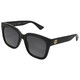 Gucci Polarized Grey Square Ladies Sunglasses GG1338S 002 54 ...
