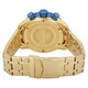 Invicta Aviator Chronograph Blue Dial 18kt Gold-plated Men's Watch ...