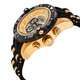 Invicta Pro Diver Chronograph Gold Dial Black Polyurethane Men's Watch ...