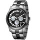 JBW Delano Black Chronograph Diamond Dial Two-Tone Steel Bracelet Men's ...