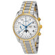 Longines Master Collection Chronograph White Dial Steel and 18k Yellow ...