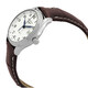 Longines Master Collection Silver Dial Brown Leather Band Stainless ...