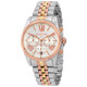 Michael Kors Lexington Chronograph Silver Dial Tri-Tone Ladies Watch ...