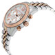 Michael Kors Lexington Chronograph Silver Dial Tri-Tone Ladies Watch ...