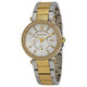 Michael Kors Mini Parker White Glitz Dial Steel Ladies Watch MK6055 ...