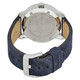 Movado Bold Silver Sunray Dial Blue Suede Ladies Watch 3600446 ...