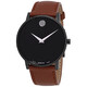 Movado Museum Classic Black Dial Men's Watch 0607198 885997252362 ...