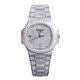 Patek Philippe Nautilus Automatic Diamond Silver Dial Unisex Watch 5719 ...