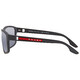 Prada Linea Rossa Polarized Dark Grey Mirror Silver Rectangular Men's ...