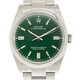 Rolex Pre-owned Rolex Oyster Perpetual Automatic Chronometer Green Dial ...