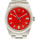 Rolex Pre-owned Rolex Oyster Perpetual Coral Red Dial Watch ...