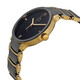 Rado Centrix Black Dial Gold-plated and Black Ceramic Men's Watch ...