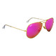 Ray-Ban Aviator Flash Lenses Cyclamen Unisex Sunglasses RB3025 112/4T ...