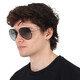 Ray-Ban Aviator Full Color Legend Gray Gradient Unisex Sunglasses ...