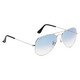 Ray-Ban Aviator Gradient Light Blue Unisex Sunglasses RB3025 003/3F 58 ...
