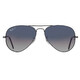 Ray-Ban Aviator Gradient Polarized Blue/Gray Pilot Unisex Sunglasses RB3025 004/78 55 ...