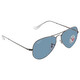 Ray-Ban Aviator Metal II Polarized Blue Gradient Unisex Sunglasses ...