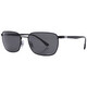 Ray-Ban Chromance Dark Grey Rectangular Unisex Sunglasses RB3684CH 002 ...