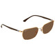 Ray-Ban Chromance Polarized Brown Rectangular Unisex Sunglasses ...