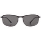 Ray-Ban Chromance Polarized Dark Gray Rectangular Unisex Sunglasses ...