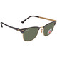 Ray-Ban Clubmaster Metal Polarized Green Classic G-15 Square Unisex ...