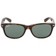 Ray-Ban New Wayfarer Classic Polarized Green Unisex Sunglasses RB2132 902/58 55 805289330479 ...