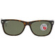 Ray-Ban New Wayfarer Classic Polarized Green Unisex Sunglasses RB2132 902/58 58 8053672562484 ...