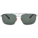 Ray-Ban Scuderia Ferrari Dark Green Square Men's Sunglasses RB3715M ...