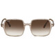 Ray-Ban Square II Light Brown Gradient Unisex Sunglasses RB1973 128151 ...