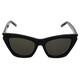 Saint Laurent Grey Cat Eye Ladies Sunglasses SL 214 KATE 001 55 889652137599 - Sunglasses - Jomashop