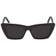 Saint Laurent Grey Cat Eye Ladies Sunglasses SL 276 MICA 001 53 889652205076 - Sunglasses - Jomashop