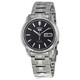 Seiko 5 Automatic Black Dial Stainless Steel Men's Watch SNKK71 ...