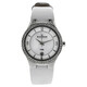 Skagen Mother of Pearl Swarovski Crystal White Leather Ladies Watch 630SSLW 768680151046 ...