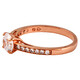 Swarovski Attract Round Rose Gold Ring- Size 58 5184208 9009651842084 ...
