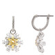 Swarovski Idyllia E Pierced Earrings Mini Hoop Drop Rhodium Shiny ...