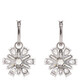 Swarovski Idyllia E Pierced Earrings Mini Hoop Drop Rhodium Shiny ...