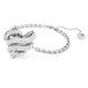 Swarovski Ladies White Hyperbola Heart Bracelet 5652789 191453204319 ...