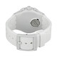 Swatch Chronograph White Dial White Silicone Rubber Unisex Watch ...