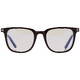 Tom Ford Blue Light Block with Brown Clip-On Square Men's Eyeglasses ...