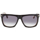Tom Ford Morgan Grey Gradient Rectangular Unisex Sunglasses FT0513 05B ...
